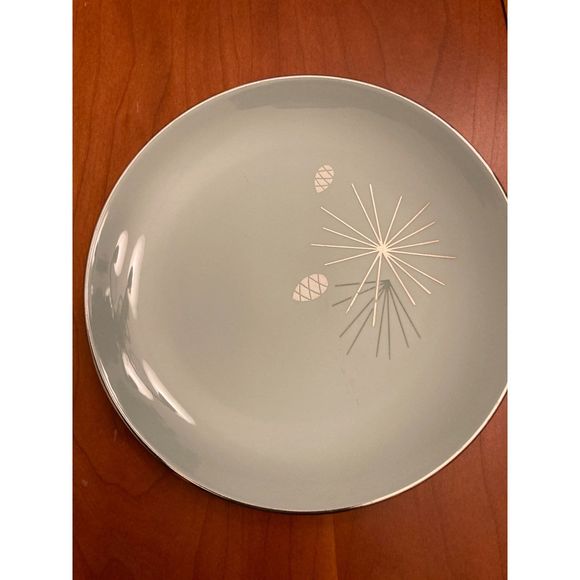Franciscan | Dining | Franciscan Silver Pine Atomic Bread Plate 6 4 Mid ...
